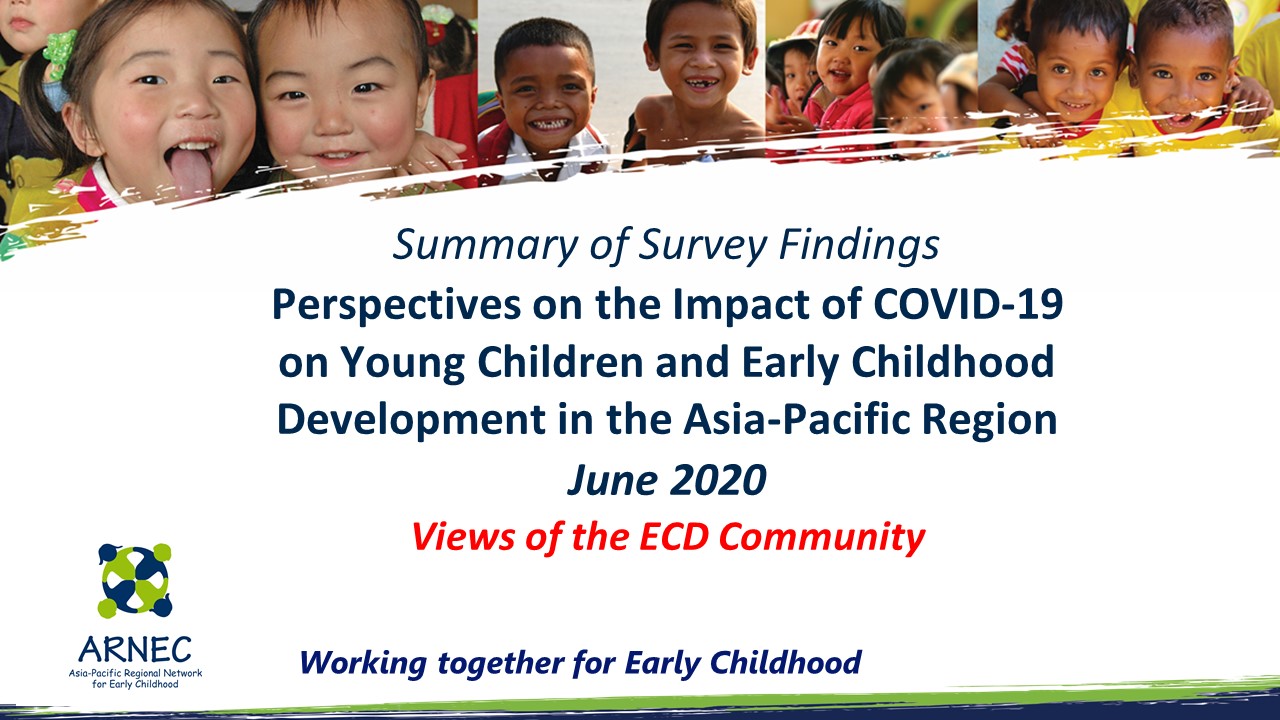 Summary of Survey Findings : Views of the ECD Community | ARNEC